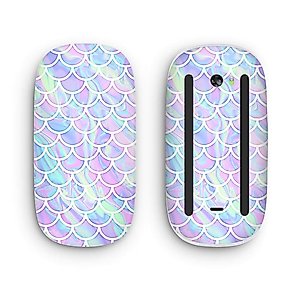 Design Skinz Iridescent Dahlia v8 Vinyl Decal Compatible with The Apple Magic Mouse 2 (Wireless, Rechargable) with Multi-Touch Surface