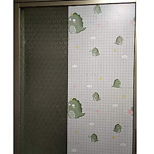 Yifasy 2 Pack Shelf Liners Lollipop Dinosaur Self-Adhesive PVC Drawer Paper Furniture Protector Redo Kindergarten Table Toy Storage Box Christmas Decor 17.7 Inch Wide