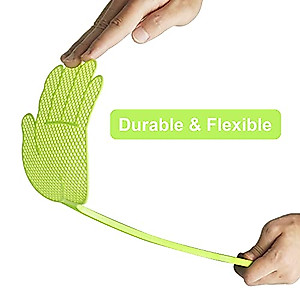 Dirza Fly Swatter - Funny Hand Shaped Fly Swatters -Durable - Colorful for Home/Indoor/Outdoor/Classroom/Office/Pack of 5