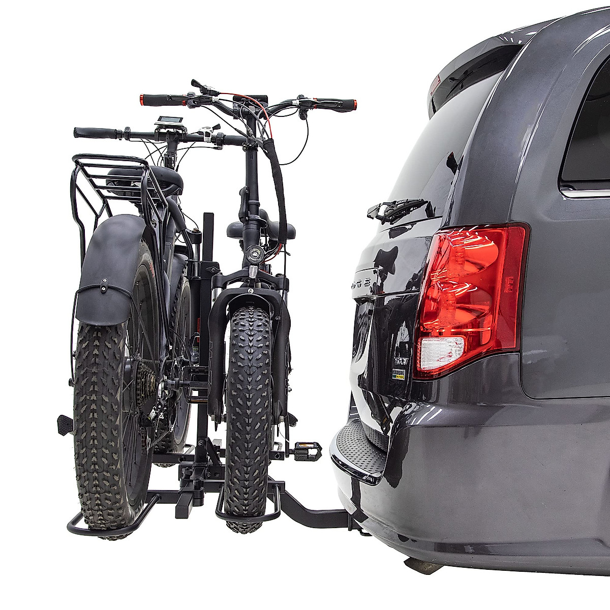 ELEVATE OUTDOOR Hitch-Mounted Bike Rack for E-Bikes and Fat Tire Bikes - 2 Bike