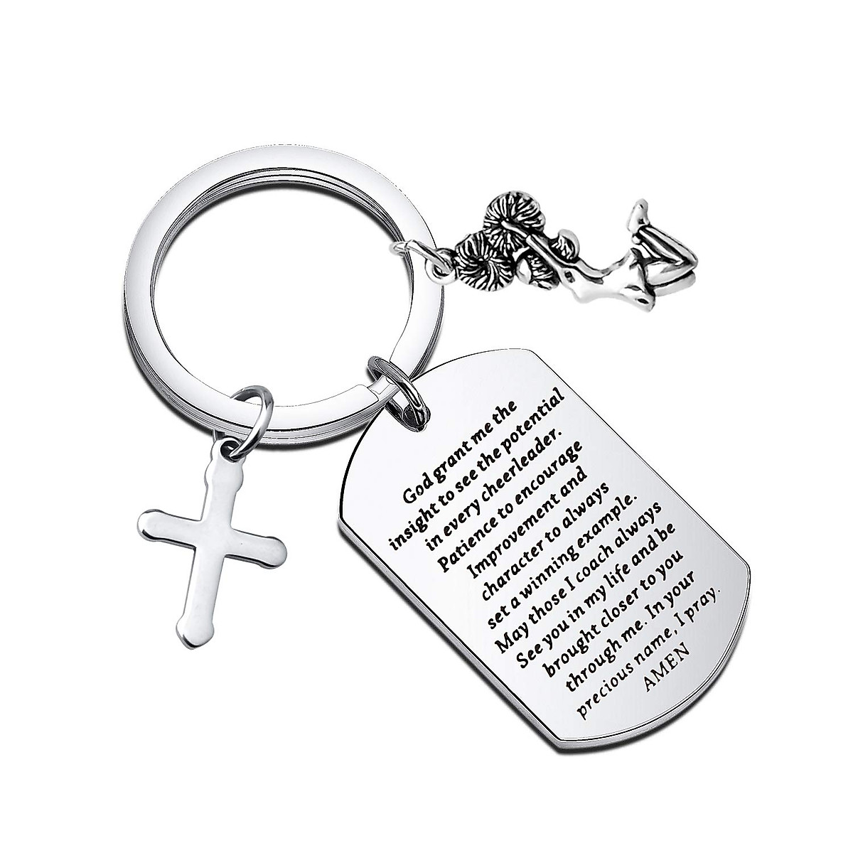 Cheerleading Coach Gift from Cheer Team for End of Season Team Gift Cheerleader Coach Appreciation Gift Coach's Prayer Gift (Cheerleading Coach K)