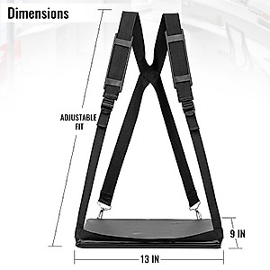 Walking Desk Mobile Laptop Desk, Hands Free Wearable Desk Mobile Laptop Harness, Standing Desk Walking Desk for Clipboard or 13" Laptop