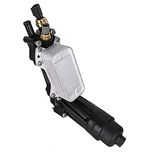 Oil Filter Housing Oil Cooler Kit - Compatible with 2014-2017 3.6L Dodge Avenger, Journey, Durango, Jeep Wrangler, Grand Cherokee, Chrysler 200, 300, Town & Country - Replace 68105583AF 68105583AE