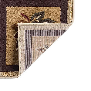 Lodge Retreat Novelty Lodge Pattern Beige Rectangle Area Rug, 8' x 10'