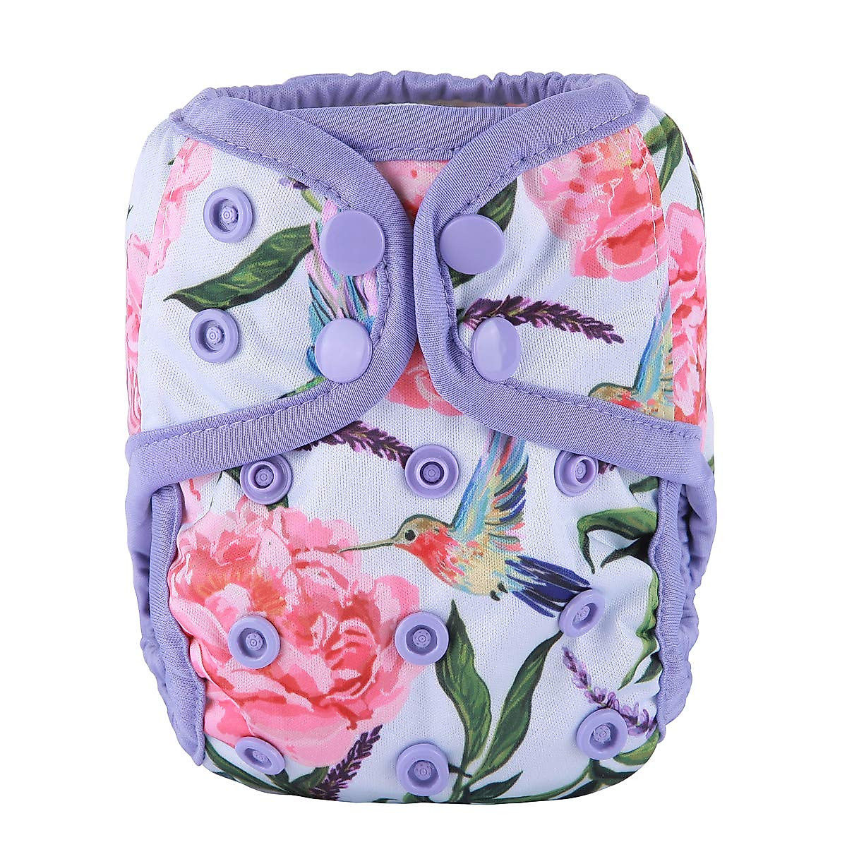 3 Newborn Baby Diaper Covers Nappies 8lbs-11lbs for Girls (Elephant Tree)