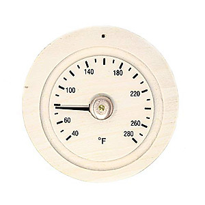 ALEKO Sauna Fahrenheit Thermometer | Handcrafted from Finnish Pine | WJ02