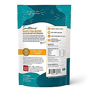 The Honest Kitchen Smittens® Bites: Heart-Shaped White Fish Cat Treats, 1.5 oz Bag