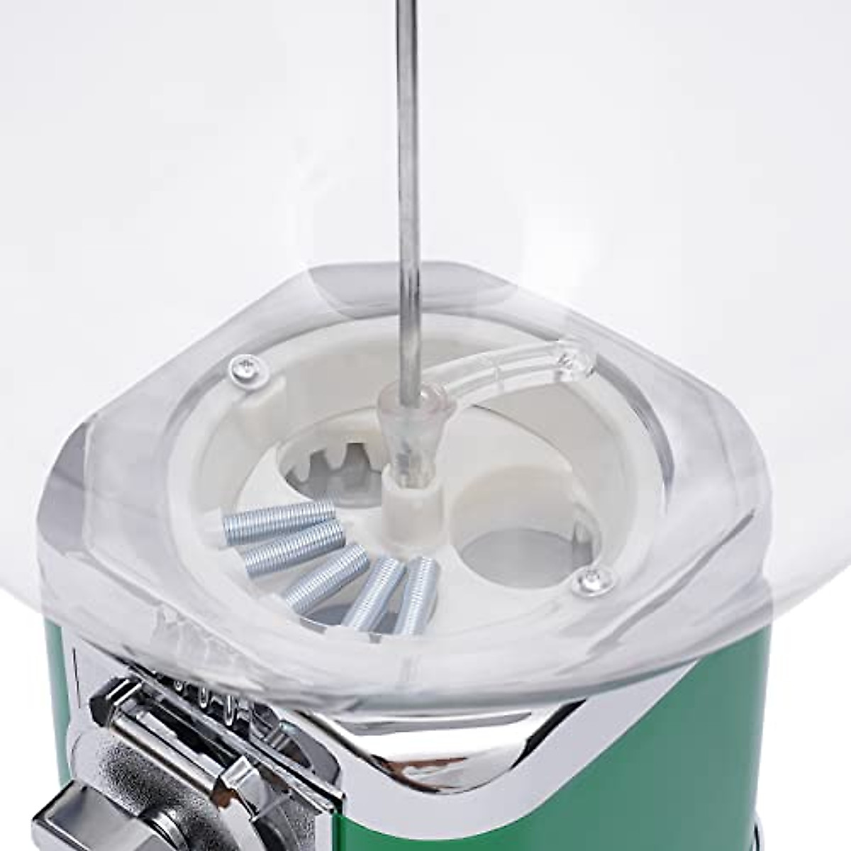 Gdrasuya10 Vending Machine, 18.11" Big Bubble Gumball Machine Lockable Candy Gumball Dispenser Machine Large Capacity Toy Vending Machine for 1.26inch Ball or Candy, Green