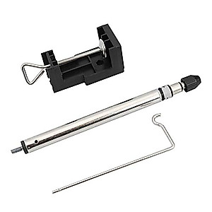 Flex Shaft Motor Hanger, Rotary Tool Holder with Table Clamp, Adjustable Steel Rod, 360 Degrees Rotatable, Electric Mill Stand Clamp