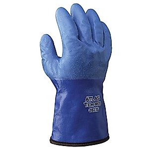 Showa Best 282 Atlas TEMRES Insulated Gloves, Waterproof/Breathable TEMRES Technology, Oil Resistant Rough Textured Coating, Acrylic Insulation, XL (1 Pair)