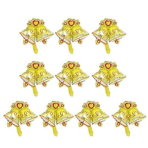 10 Piece Mini Foil Balloon Pack Christmas Balloons Great For NewYear Holiday Parties And Decor Christmas Decorations Foil Balloons Festive Party Mini Christmas Tree Hanging Ornament