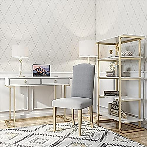 CosmoLiving by Cosmopolitan CosmoLiving Camila, White Writing Desk