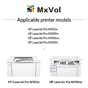 MxVol Compatible Drum Unit Replacement for HP 19A CF219A Imaging Drum, Yields Up to 12,000 Pages use for HP Laserjet Pro M102w M130fw M130nw M130fn M102 M130 Printer, Black 1-Pack