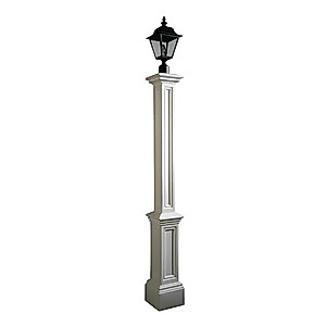 Mayne 5835-WH Signature Outdoor Lamp Post, 9.5x9.5, White
