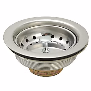 Duo Basket Strainer for Kitchen Sinks, Stainless Steel - By Plumb USA (Stainless Steel)