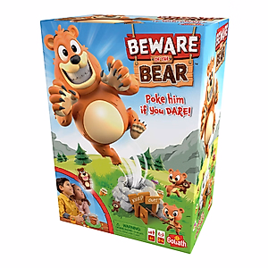 Beware of The Bear - Poke The Bear and Sneak The Goodies Before He Wakes Up Game by Goliath
