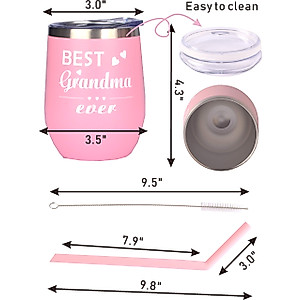 MEANT2TOBE Best Grandma Ever Gifts, Best Grandma Ever Tumbler, Christmas Gifts,Best Gifts for Grandma, Best Grandma Gifts, for Mother’s Day, Birthday, Christmas, Birthday Gift Ideas for Grandma