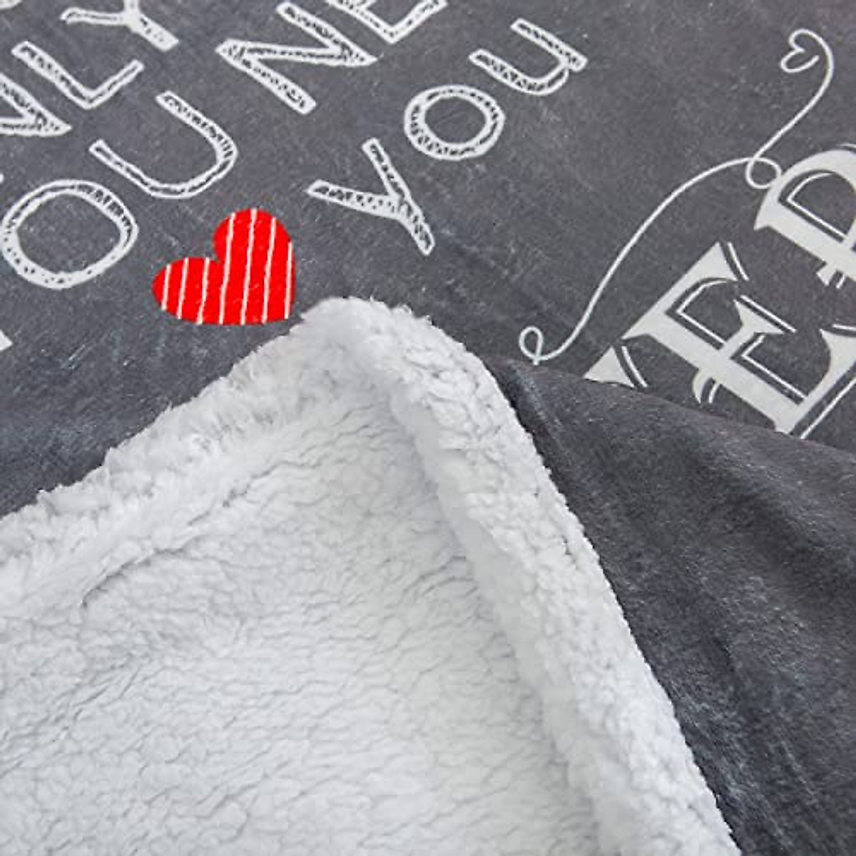 Funny Sister Blanket Birthday Gifts | Luxurious Sister Blanket with Loving Messages for Sister Birthday Gifts | Snuggly Soft Fleece Blanket Sister Gifts from Sister | 50" X 60" (Sherpa Fleece, Grey)