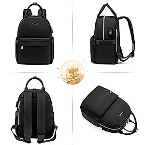 LOVEVOOK Mini Backpack Purse for Women Girls Small Backpack with USB Charging Port, Cute Fashion Daypack for Work Travel School