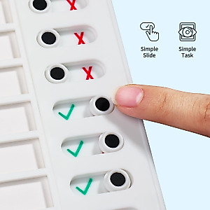 PIQOLA Customized Checklist Board to do List for Kids with Pen DIY Plastic rv Checklist Chore Chart Planner