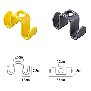 Clothes Hanger Connector Hooks, 40 Pcs Hanger Hooks, Space Saving Hanger Extender Clips, Heavy Duty Cascading Clothes Hanger Connection Hooks for Closet Wardrobe Organizer (20pc Yellow+20pc Grey)