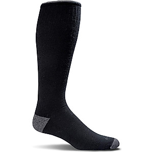 Sockwell Men's Elevation Firm Graduated Compression Sock, Black - L/XL