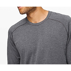 Lululemon Mens Metal Vent Tech Long Sleeve Shirt (Deep Coal Black, M)