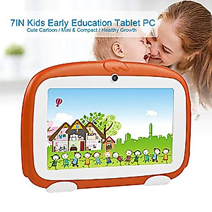 Mini Children Tablet, Children Tablet Pc, Help Exploit Children's Intelligence for Children Early Education (US Plug)