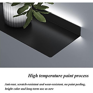 Floating Shelves Light-Emitting Shelves, Wall Hanging Creative Bookshelf Floating Wall Mounted Display Shelves Built-in Illuminated LED Light Easy to Install,120CM