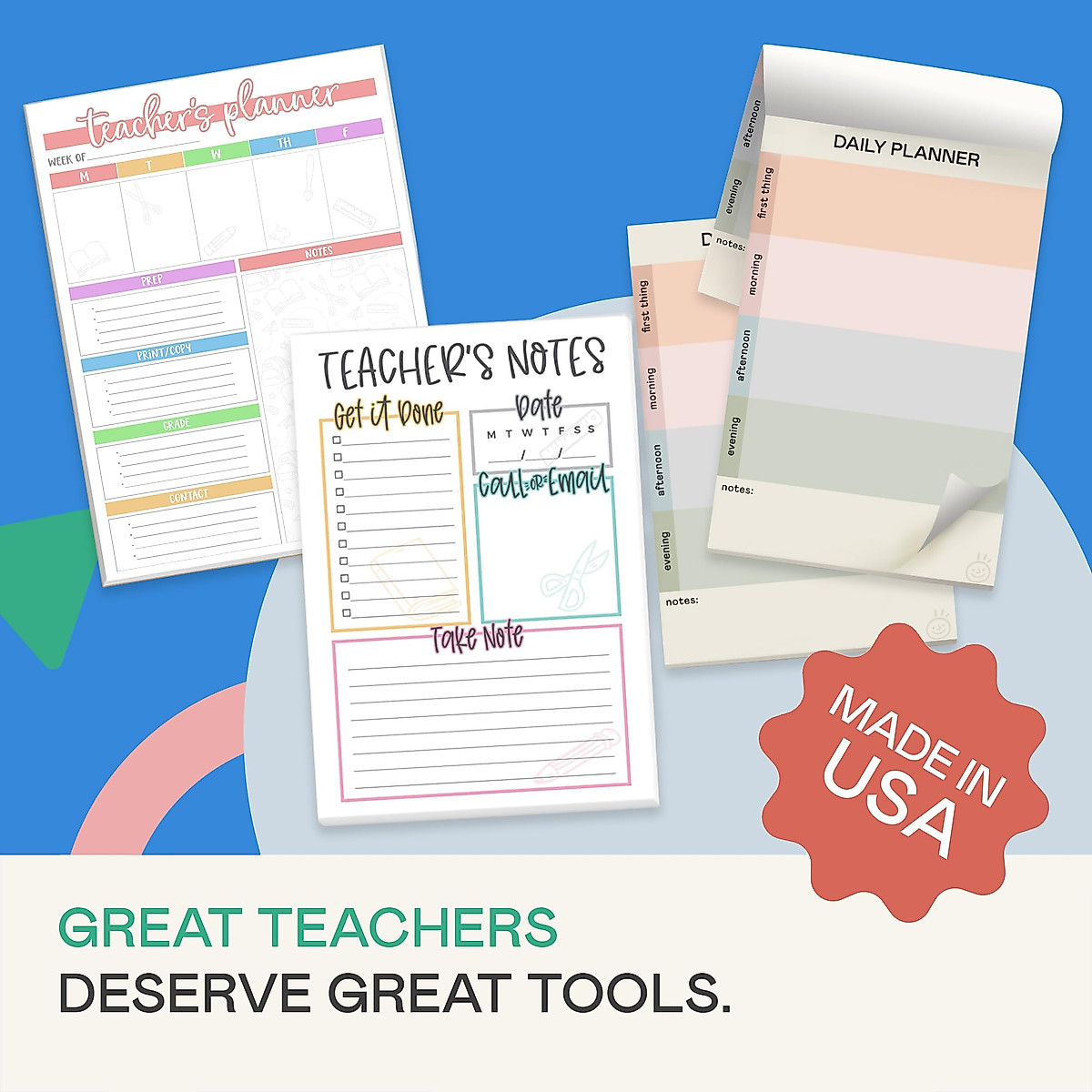 Teacher Notepad | Teacher Appreciation Gifts | Made in the USA (Teacher Notepad)…