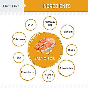 Norwegian Salmon Oil for Dogs - 8 oz of Fish Oil for Dogs Skin and Coat - Contains Omega 3 Fatty Acids - Made in The USA