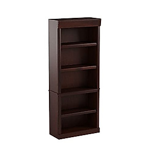 Sauder Heritage Hill Library - Classic Cherry Finish & Select Collection 5-Shelf Bookcase, Select Cherry Finish