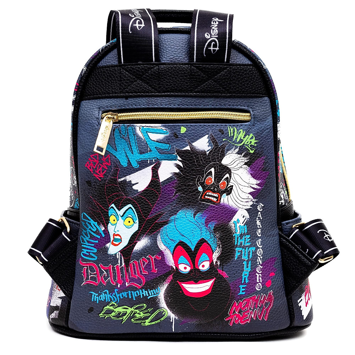 Wondapop Disney Villains 11" Vegan Leather Fashion Mini Backpack