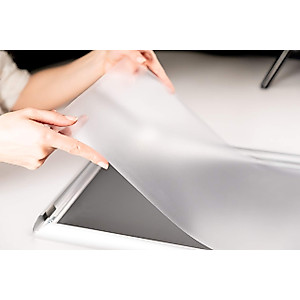 BNV Aluminum Front Load Snap Poster/Picture Frame, Red, 16x20 Inches, 1'' Profile, Wall Mounting, Portrait and Landscape Mode, Easy Installation, Anti-Glare, PVC Cover, Lightweight