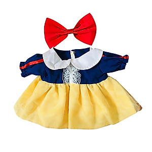 SPDD Clothes for Lalafanfan Duck,Cartoon Stuffed Duck Clothing Kawaii Doll Duck Clothes Plush Animal Dolls Detachable Clothes Birthday Gifts(Yellow)