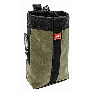 Diamondback DB Sax Tool Pouch with Belt Clip - Modular Clip On Tool Pouch for Belts, Vests, and Panels - Ideal Carpenter and Electrician Tool Pouch for Nails and Screws (Green with Black Webbing)