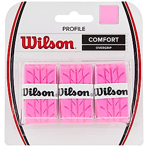 Wilson Profile Tennis Overgrip - 3 Pack, Pink