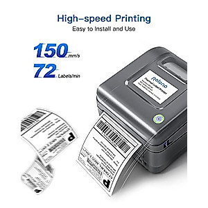 Label Printer, POLONO PL420 4x6 Thermal Printer, High-Speed Shipping Label Printer, Commercial Direct Thermal Printer for Windows & MAC System, Compatible with Amazon, UPS, Ebay, FedEx, Shopify, etc