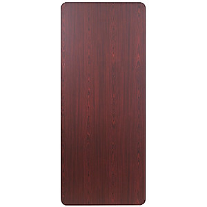 Flash Furniture Floyd 6-Foot High Pressure Mahogany Laminate Folding Banquet Table