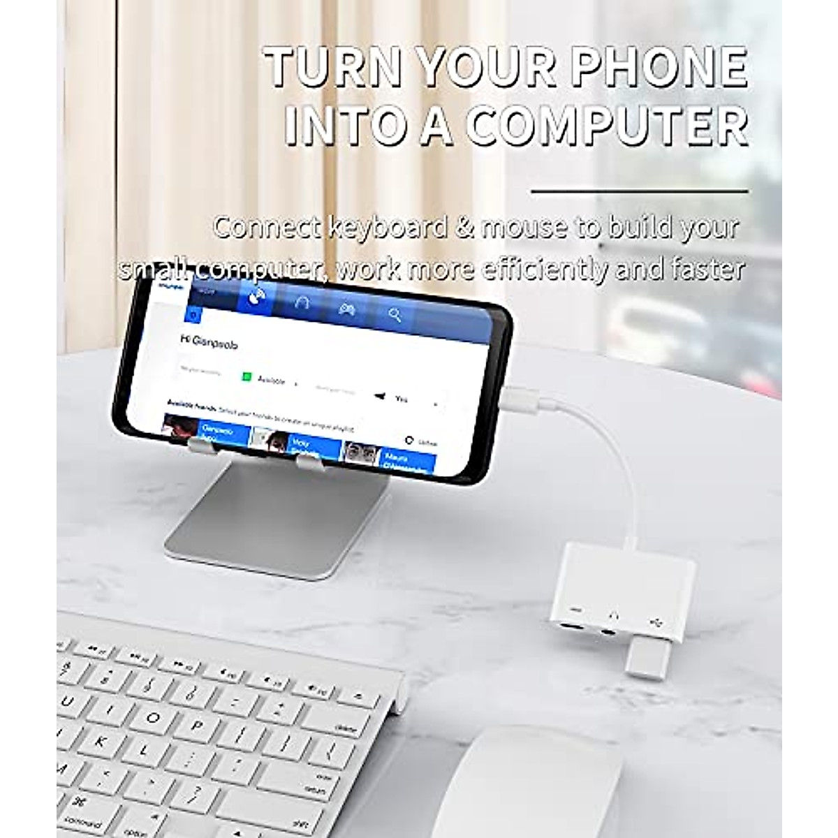 USB C to 3.5mm Headphone and Charger OTG Adapter TypeJack AUX dongle Audio Splitter for Samsung Galaxy LG Power Charging Thunderbolt 3.0 for MacBook Pro/Air4 2020 for ipad Camera Connector Converter