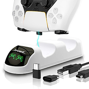 ECHZOVE PS5 Controller Charger, PS5 Controller Charger Station, Charging Dock for Playstation 5 Controller