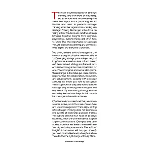 Leading with Strategic Thinking: Four Ways Effective Leaders Gain Insight, Drive Change, and Get Results