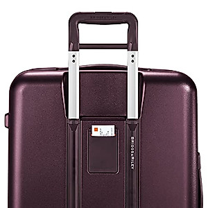 Briggs & Riley Sympatico Hardside Medium Spinner Luggage, Plum, 27-Inch Checked