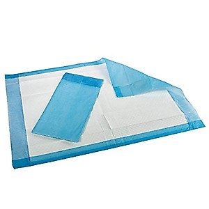 Medpride Disposable Underpads 17'' x 24'' (100-Count) Incontinence Pads, Bed Covers, Puppy Training | Thick, Super Absorbent Protection for Kids, Adults, Elderly | Liquid, Urine, Accidents