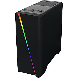 Ssrotho Gaming PC Windows 10 Professional Desktop Tower Computer, Intel Quad-Core i7 3.4Ghz, 16GB RAM, 1TB SSD, WiFi Adapter, GeForce GT 730 2GB GDDR5, RGB Lighting Case
