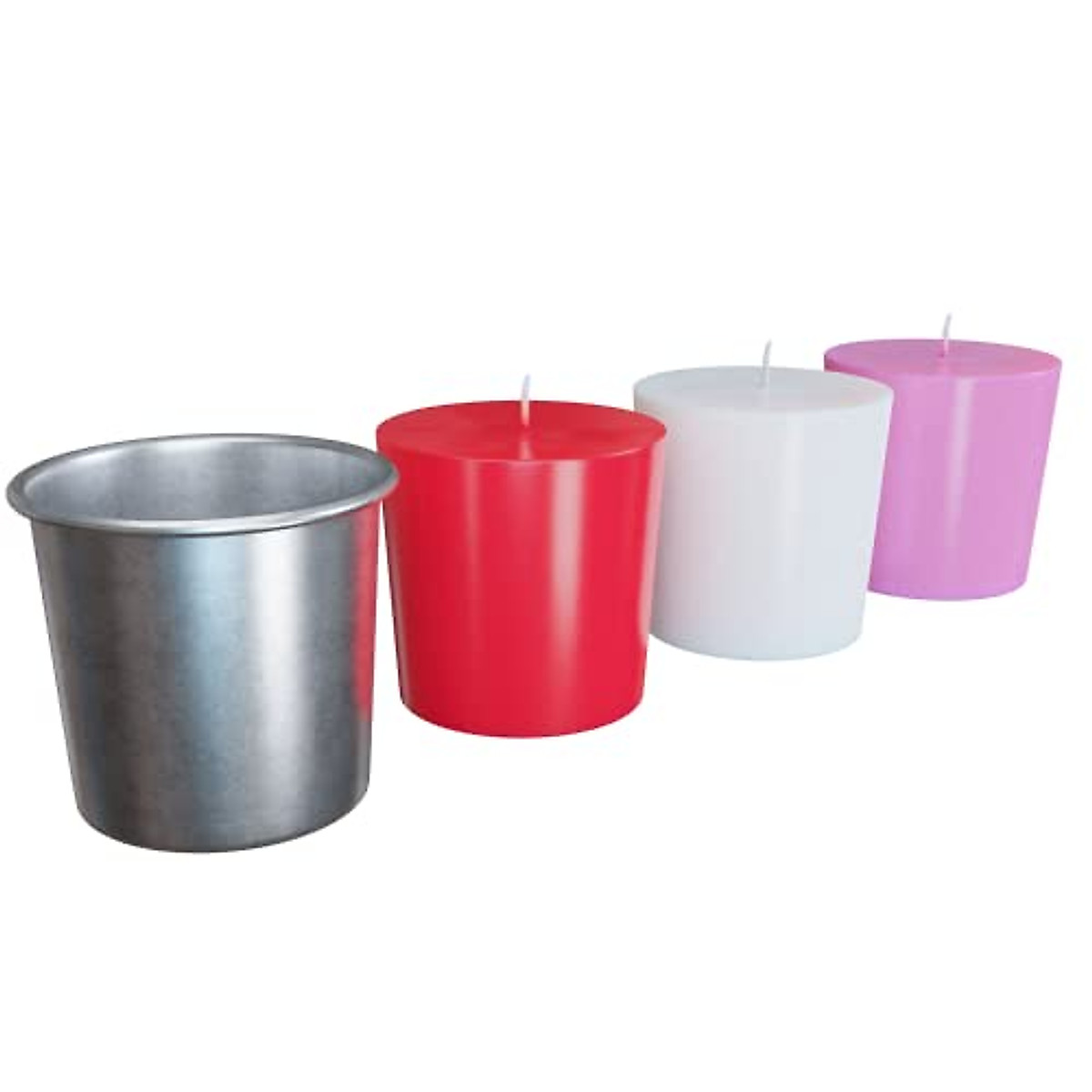 Lot 10 Seamless Metal Votive Candle Molds