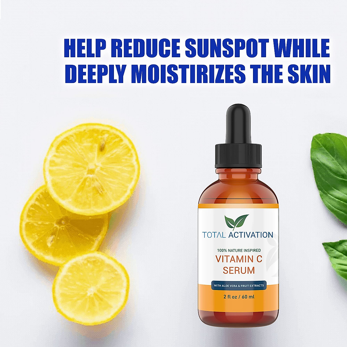 Vitamin C Serum with Aloe Vera & Vitamin E, Anti-Oxidant, Anti Wrinkle, Anti Aging, Skin Nourishment Day and Night Boost Collagen Production Fine Lines Soothing Hydration 2oz