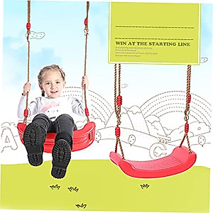 ibasenice 1pc Indoor Swing for Kids Toddler Toys Outdoor Baby Swing Indoor Swing with Rope Tree Swings for Kids Tree Swing Set Children's Swing Seat Swing Seat with Rope Mixed Board Heavy