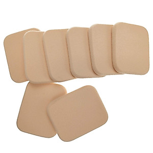 25 Pcs Women's Square Soft Makeup Beauty Eye Face Foundation Blender Facial Smooth Powder Puff Cosmetics Blush Applicators Sponges Use for Dry and Wet