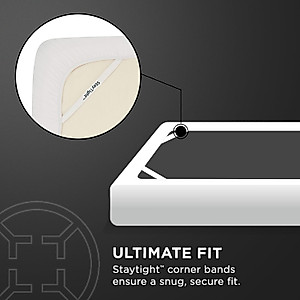 Tempur-Pedic TEMPUR-Protect Waterproof Mattress Protector, Full, White